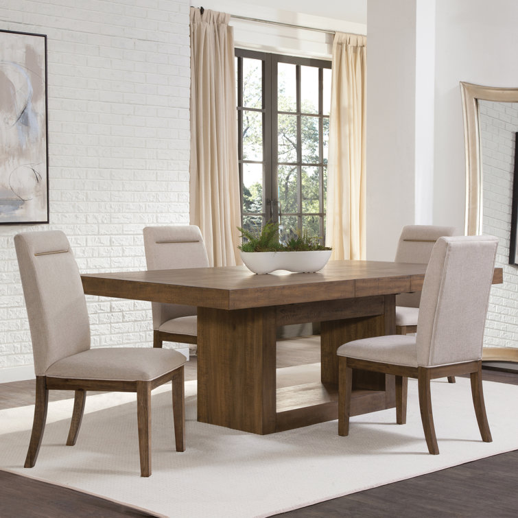 Latitude Run® Kameah Extendable Trestle Dining Set & Reviews | Wayfair